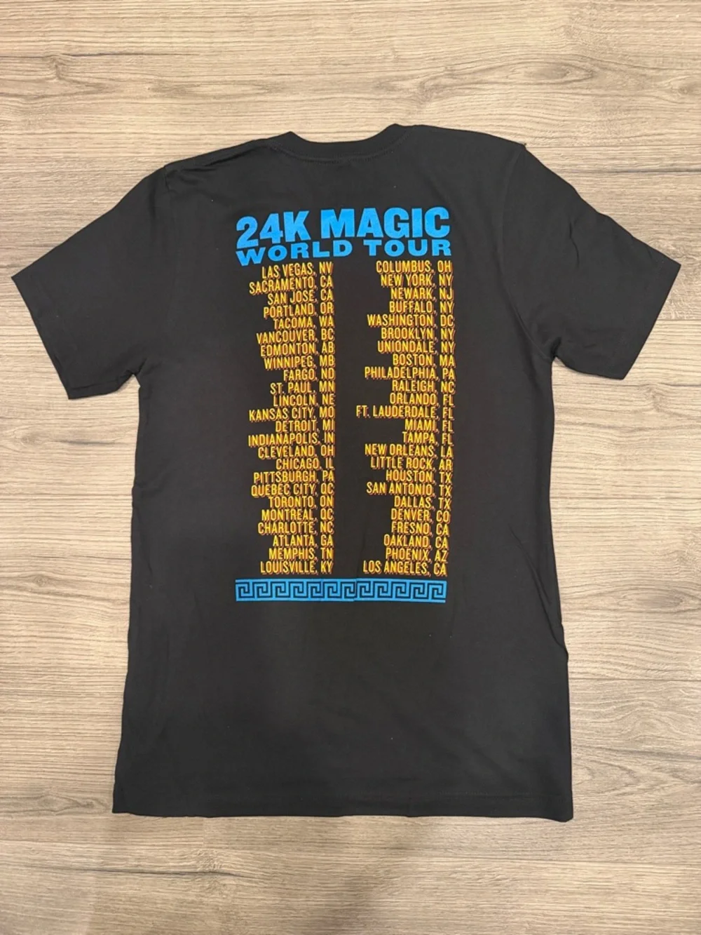 Bruno Mars | Shirts | Bruno Mars 24k Magic World Tour Band Tee Size ...